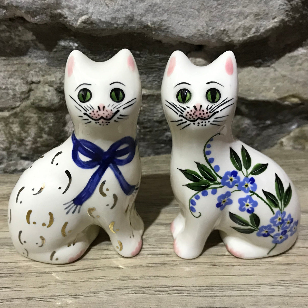 Tiny Cats | Wemyss Ware | Hand Painted | Griselda Hill Pottery
