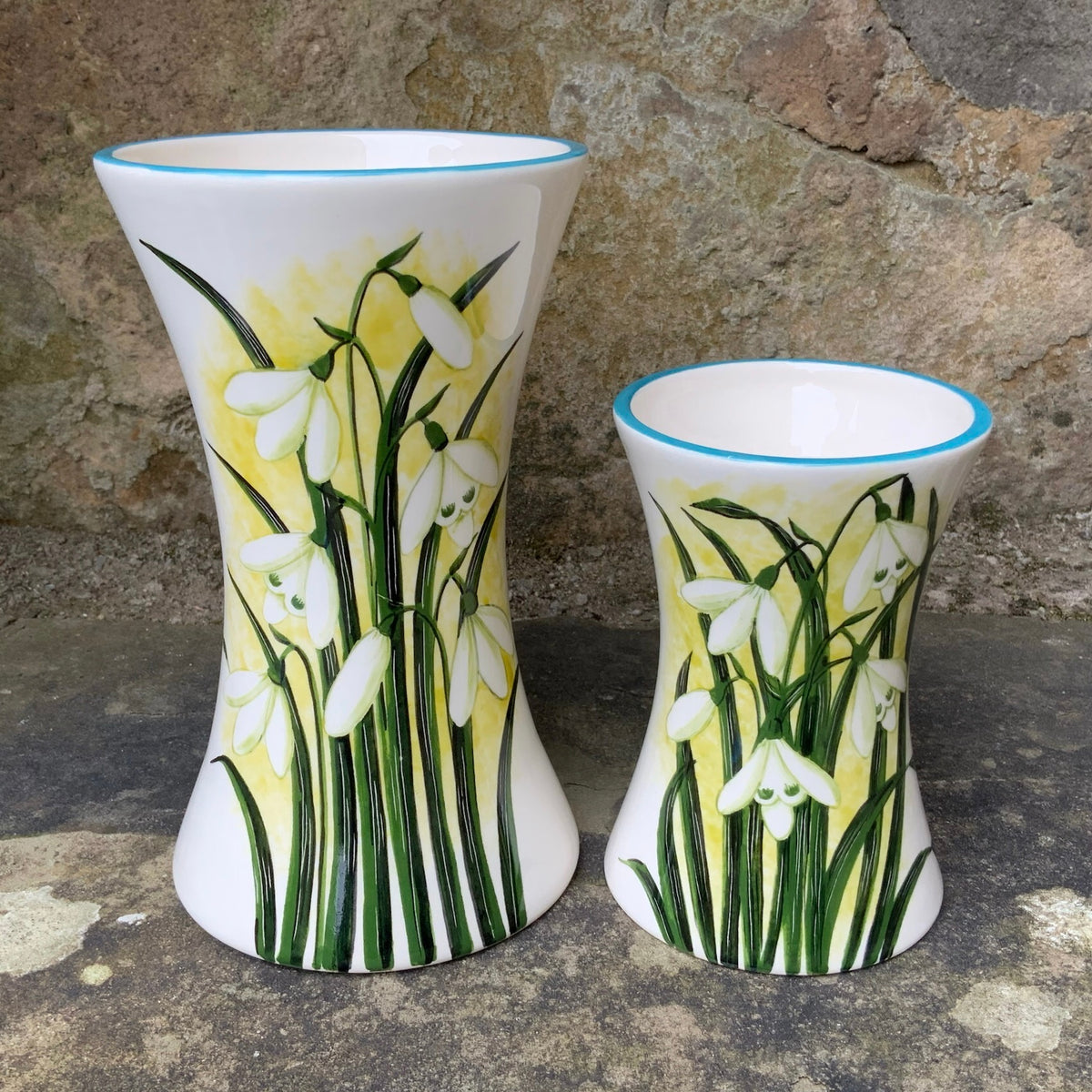 Wemyss Ware Snowdrop Small Beaker Vase | Griselda Hill Pottery