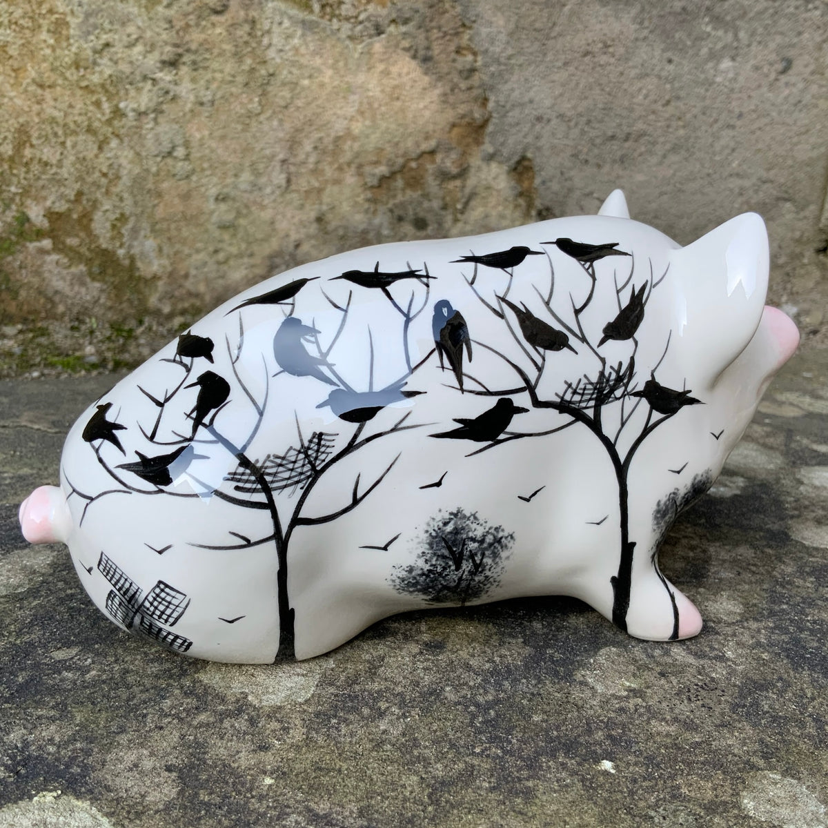 Scottish Wemyss Ware Earlshall Small Pig | Griselda Hill Pottery