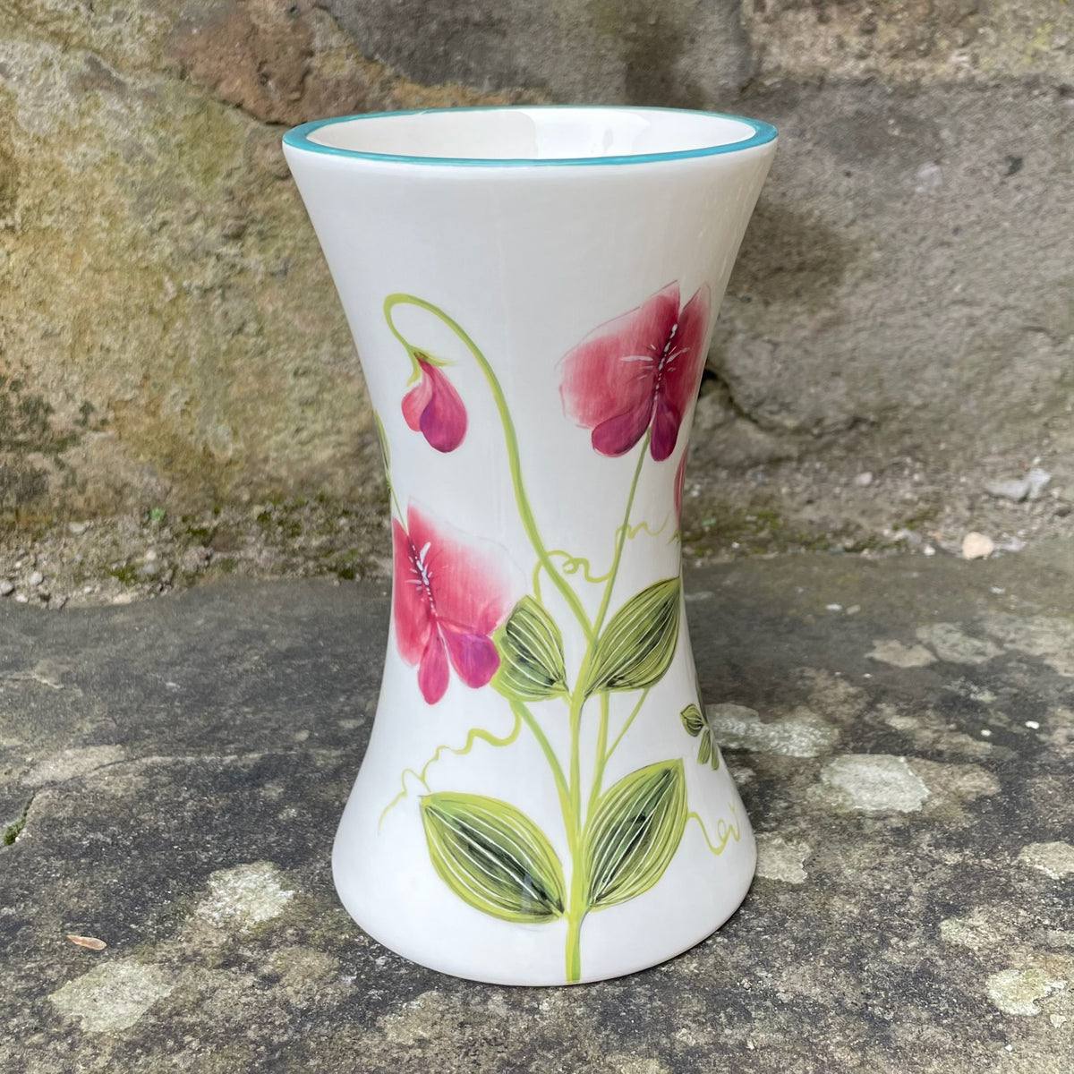 Wemyss Ware Hand Painted Sweet Pea Beaker Vase | Griselda Hill Pottery