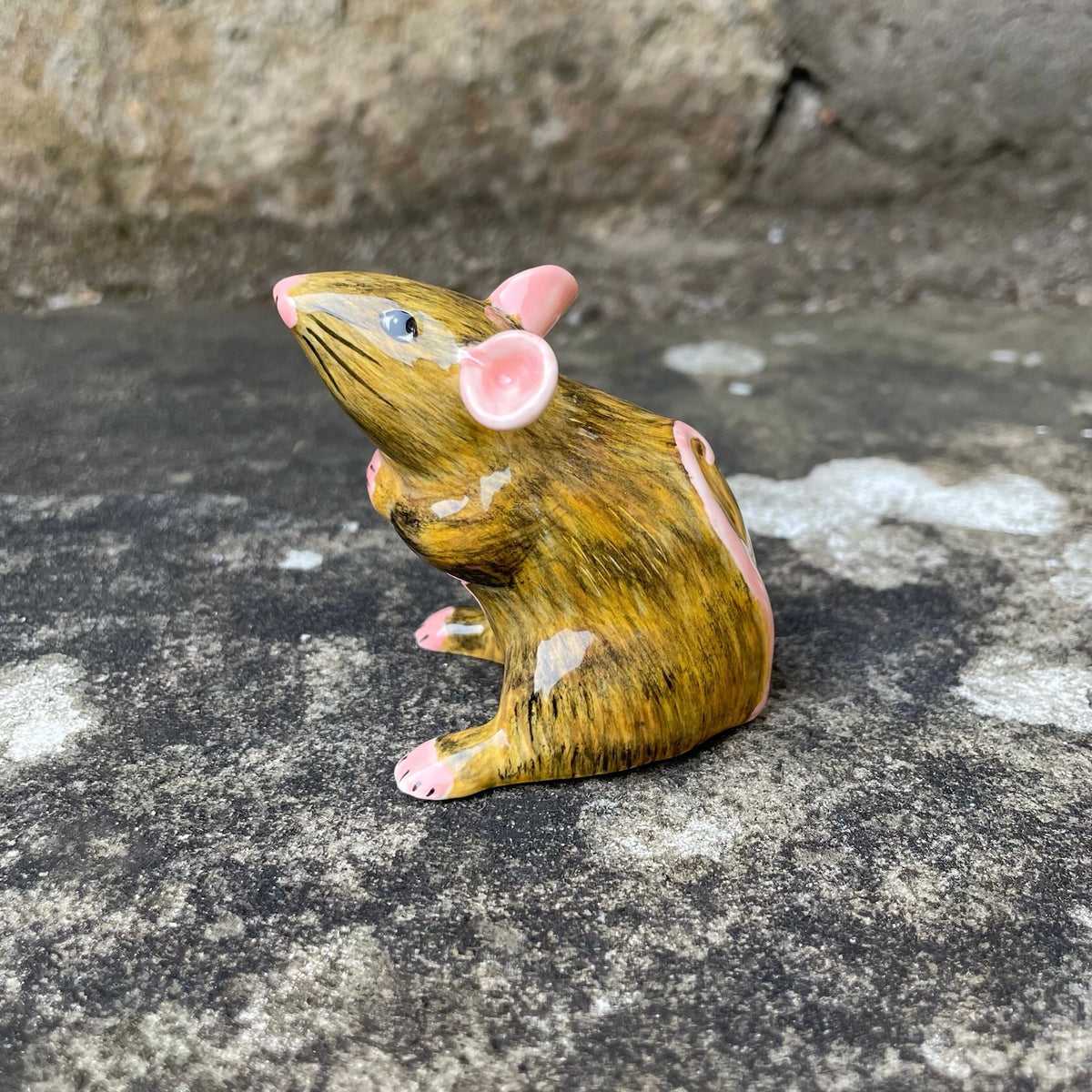 Wemyss Ware Hand Painted Ginger Mouse | Griselda Hill Pottery
